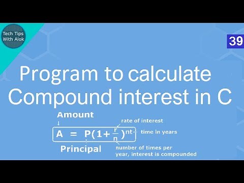 Program to calculate compound interest in C