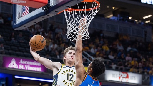 Pacers’ Tyrese Haliburton, Pascal Siakam lose it after Johnny Furphy’s unreal poster