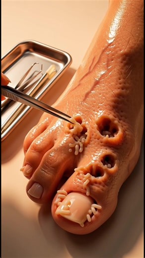 Intense Satisfying Trypophobic Maggot Infestation Big Toe Joint Cleanup Animation This is a purely fictional 3D animated visualization designed for ASMR satisfaction and visual relaxation. All content is computer-generated and does not depict real human skin, real procedures, or actual medical events. This video is for entertainment purposes only and should never be used as medical instruction, DIY advice, or a guide for performing extractions, extractions, or any skin treatments. Attempting pro