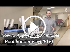 How to Apply B-Flex Printable Heat Transfer Vinyl (HTV) for T-shirts at Low Temperatures