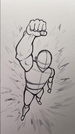 How to draw a One Punch Man Pose ⭐️Tutorial⭐️ #draw #sketch #drawingtutorial #howtodraw #onepunchman