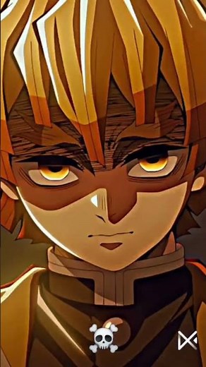 Zenitsu cute vs angry face editing ☠️❤️‍🔥 #anime #demonslayer