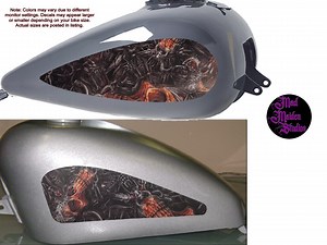 Motorcycle Tank Decal Set. Rat Rod Look. - Etsy