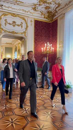 Schwarzenegger Climate Initiative on Instagram: "🌍👥 Our legendary host @schwarzenegger and the esteemed Federal President @vanderbellen are making their grand entrance into the conference hall at @hofburg_vienna for the highly anticipated #AWS23! Stay tuned for their inspiring speeches on how we can take bold #ClimateAction to safeguard our planet’s future! 💪🌱👊 LINK IN BIO! 📲"