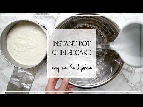 INSTANT POT CHEESECAKE RECIPE - How to Make Simple Cheesecake in an Instant Pot