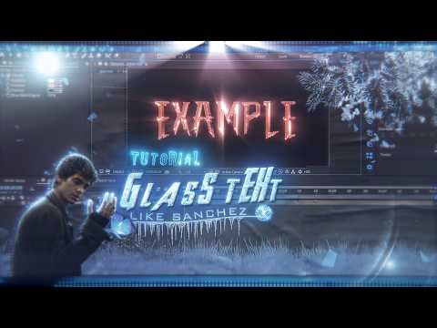 Glass Text Tutorial like Sanchezae - AFTER EFFECTS