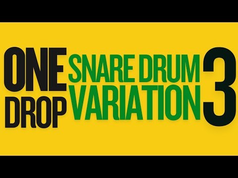 One Drop Snare Drum Variation 3: Rhythm Displacement Lesson #reggaedrums #reggaemusic