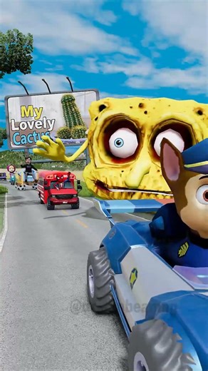 Happy and Strange Cars vs Scary Masha in BeamNG.drive