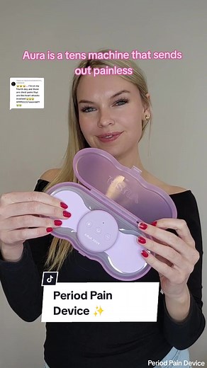 Replying to @mpaizorathaba004 Try Aura for relief from period pain and endometriosis #periodpaindevice #howtofixcramps #endo #endometriosis #crampsreliever