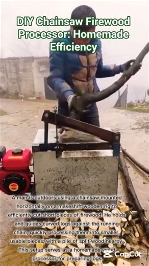 DIY Chainsaw Firewood Processor: Homemade Efficiency