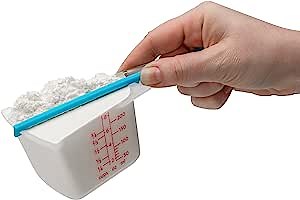 Dreamfarm Levups - Self-Leveling Measuring Cups, Set of 4 (Dreamfarm Blue)