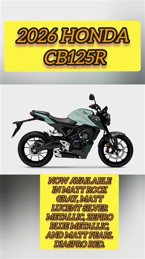 2026 honda cb125r specifications 🔥 2026 honda cb125r New colors