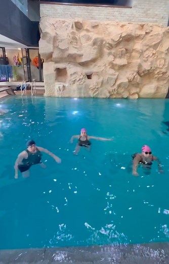 In this short video, watch as our adult students execute the basic survival swimming skills needed to survive an unexpected fall in the deep water, such as treading, floating, and swimming towards a safe exit space (towards the wall) in a 15FT deep pool. Our name is our commitment. SWIM to enjoy your next TRAVEL when you enroll in our bestselling and premium Beginner Survival Program for adults. This is open to all non-swimmers and to all beginners who would love to learn how to swim in any of o