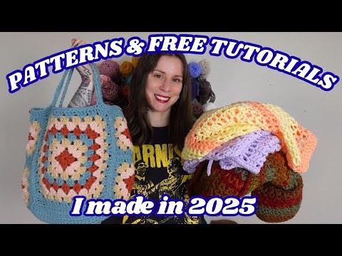 EVERY Crochet Pattern & FREE Tutorial I Created In 2025