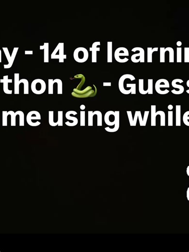 Day - 14 of learning python #fyp #learncoding #code #python #coding #programming #student