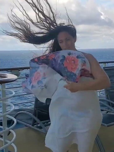 Wendy 4 Preview #windy #wendyloveswind #windblown #windyhair #cruise #huricanewind #windydress