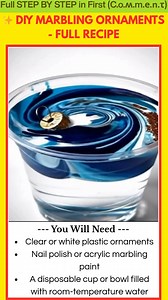 33K views · 215 reactions | Make Your Own Marbling Ornaments at Home...