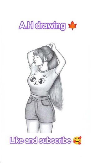 #drawingstyles 💕#cute 🍁#drawing ✨#drawingtechniques 🏵️#painting ❤️🎨