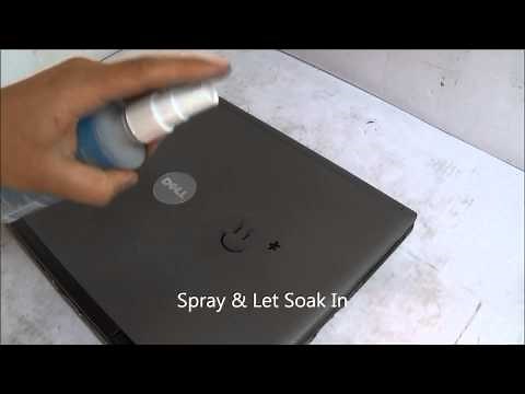 remove perm marker from laptop cover - ERA computer recycling calgary