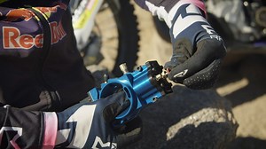 The Cody Webb SmartCarb tuning method. It's that easy. With the engine off, throttle held wide open, and top clicker adjuster pushed down you go Right for Rich (clockwise, R-R) and Left for Lean (counterclockwise, L-L). Tuning from the bottom up, setting your idle and off-idle response first, go leaner (counterclockwise) until the idle RPMs increase/stabilize and the off-idle response becomes clean and crisp, assessed only at operating temps and while riding - never on the stand or in neutral. K