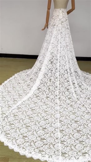 Full Lace Bridal Overlay Skirt: Detachable Wedding Train - Etsy