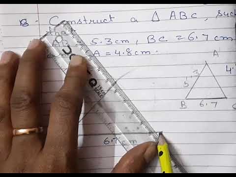 CLASS 7 |CONSTRUCTION OF TRIANGLES (SSS ,SAS,ASA )