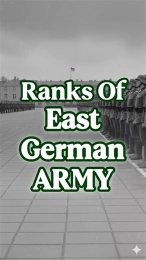 Ranks Of East German Army