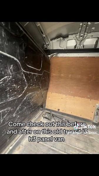 Started as a plain L3H3 Transit… now it’s an off-grid day van ready to explore anywhere 🌲⚡ Cleaning-jobs are part of the build people don’t useally see and it’s definitely one of the more important parts of the builds this van was luckily quite clean behind the panels even tho it’s been on job for 10 years 😦#VanBuild #OffGridCamper #TransitConversion