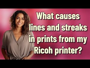 What causes lines and streaks in prints from my Ricoh printer?