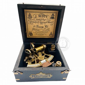 Brass Sextant With Wooden Box – Vintage Nautical Antique, Maritime Navy Gift, Sailing Decor - Etsy