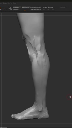 Ryan Kingslien on Instagram: "Simple planar construction of the lower leg... whew! this took me a few days to figure out but creating simple systems people can use to create their own sculpts and invent forms is kinda my favorite thing. Leg anatomy tutorial is coming up... #Vertexschool #3d #Art #3dArt #3dArtist #Sculpture #DigitalSculpture #Sculpting #DigitalSculpting #Portrait #PortraitSculpting #ClaySculpting #MarmosetToolBag #Render #anatomy #anatomystudies #zbrush #zbrushsculpt #character #