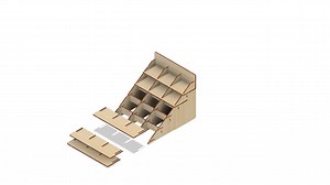 Laser Cut Files for 4 Inch Coaster Display Stand With 15 Pockets, Craft Show Ready File, Coaster Holder SVG - Etsy