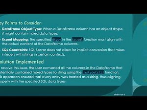 Resolving pandas.to_sql Data Type Conversion Issues