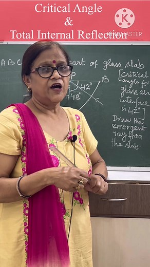 Critical angle | Total Internal Reflection #reflection #physics #Rayoptics #pw #physicsteacher #physicslovers #viral #trending #cbsephysics #physicsfun | Physics Classes with Devina Tiwari