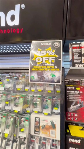 Don't Forget! 15% OFF *ALL* Trend Router Bits & Router Buit Sets Now on @ ToolFix Dundalk and on www.toolfix.ie ✨ Open Sundays 11am - 6pm ✨ | ToolFix