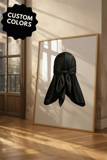 Custom Durag Art Print, Minimalist Home Decor, Personalized (digital Download) - Etsy