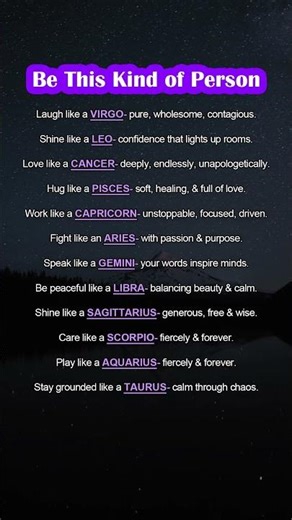 Be This Kind of Person (Zodiac Edition) ✨#zodiac #zodiacsigns #astrology #life #love #fight