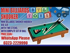 Mini Billiards Snooker Unboxing & Assembly | Complete Set of Balls & Sticks | Price 5500/-