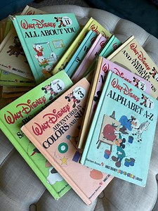 Vintage 1983 Walt Disney Fun to Learn Library Collection of Hardcover Books Alphabet Numbers Colors Shapes Animals Earth - Etsy