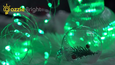 Dazzle Bright Color Changing Fairy Lights Battery Operated, 2 Pack Total 40FT 120LED Silver Copper Wire RGB String Lights with Remote, Waterproof Halloween Decorations for Indoor Outdoor Party Decor