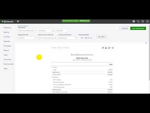QuickBooks Online Tutorial - Part 18 - Viewing and Creating Reports
