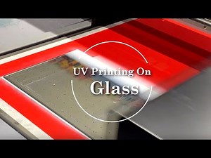 Large Format Digital LED UV Flatbed Glass Printer