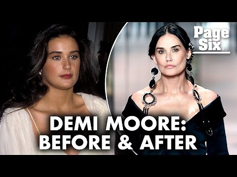 Before and after: Demi Moore's changing face | Page Six Celebrity News