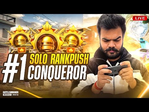 SOLO RANKPUSH TO #1 CONQUEROR | BGMI Solo Conqueror Tips And Tricks (HANDCAM)