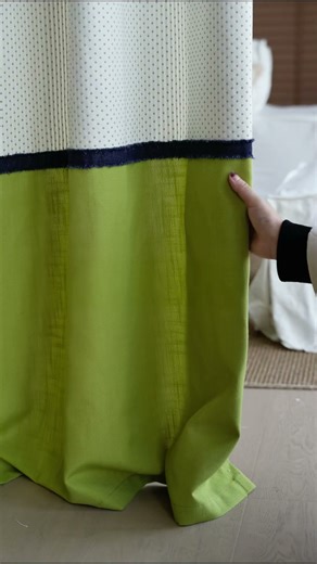 Modern Color-Block Curtains✨Texture That Elevates the Room #homedecor #home #interiordesign#interior