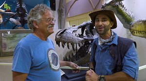 4.6K views · 60 reactions | On this episode of Beyond Dinosaurs, Coyote and the crew head to Hill City, South Dakota, to visit the Black Hills Institute of Geological Research, teaming up with renowned paleontologist Peter Larson! We go behind the scenes to explore their fossil archive, and Coyote even gets the chance to hold the world’s most FAMOUS T-Rex Tooth! Get ready to witness Coyote holding the world’s most FAMOUS Dinosaur tooth! | Brave Wilderness | Facebook