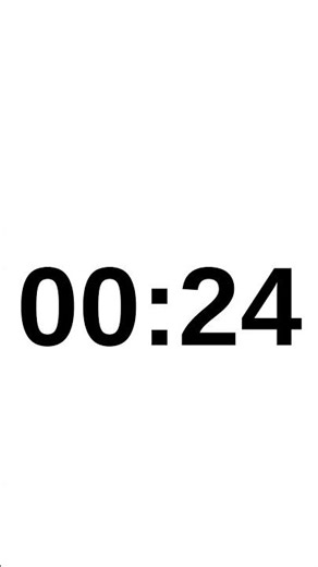 1 Minute Timer ⏱️ White Background| Perfect for Focus, Study & Breaks