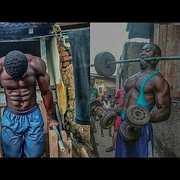 AFRICAN BODYBUILDERS REAL GAINS - TRAINING WITH NO EXCUSES💪