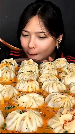 🥟 ASMR Eating Dumpling Momos Mukbang 😋 | Spicy Momo Lovers Challenge 🌶️