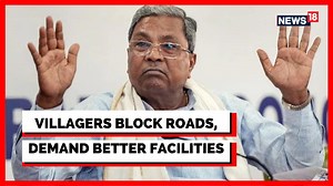 #BreakingNews | Protests in rural #Karnataka against the #Siddaramaiah government over the lack of public transport facility; villagers have blocked the road demanding better transport connectivity in the area | News18